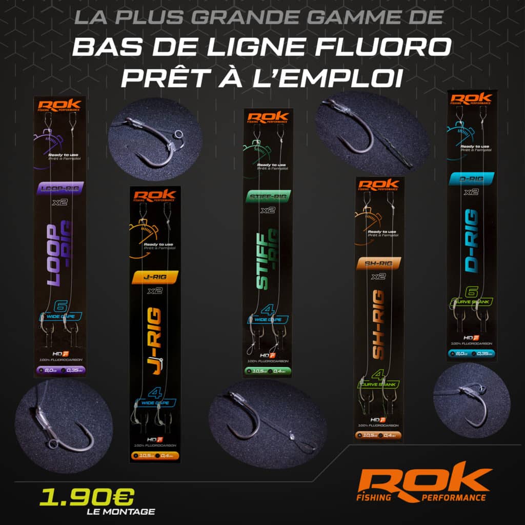 Bas de Ligne STIFF-RIG x2 Rok Fishing Performance - Empire de la pêche